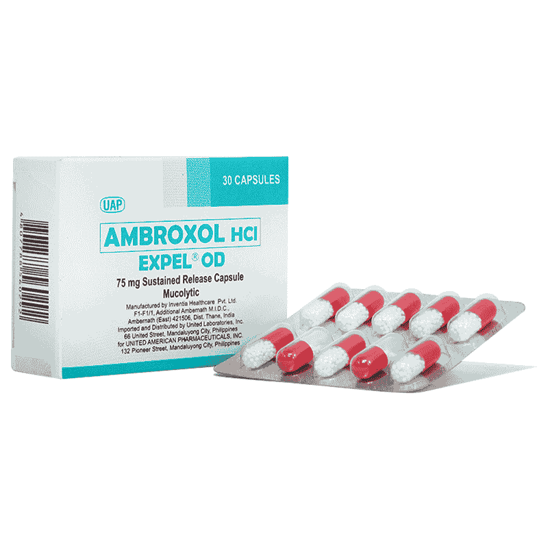 EXPEL OD Ambroxol Hydrochloride 75mg Sustained Release Capsule 30's ...